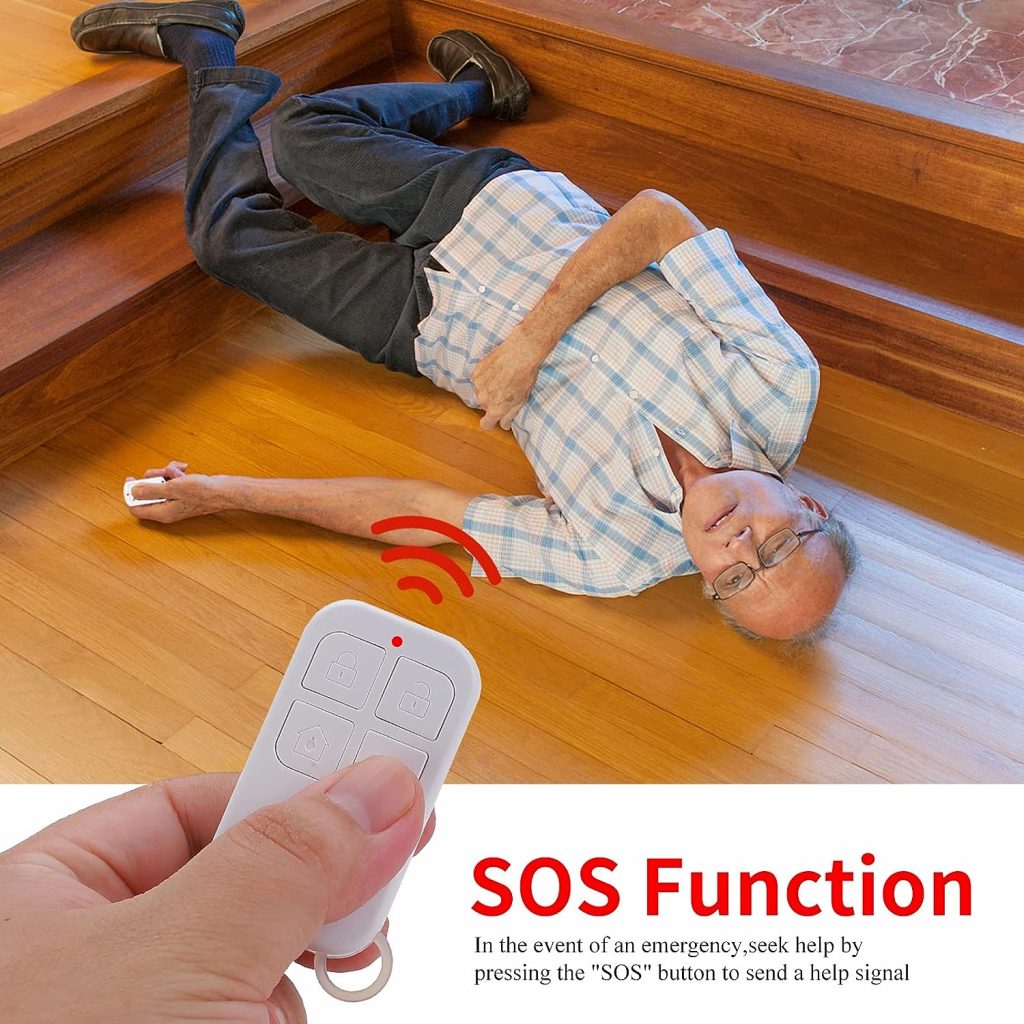 D1D9 Home Alarm System Touch Screen Burglar House Security 18 pcs WiFi ...