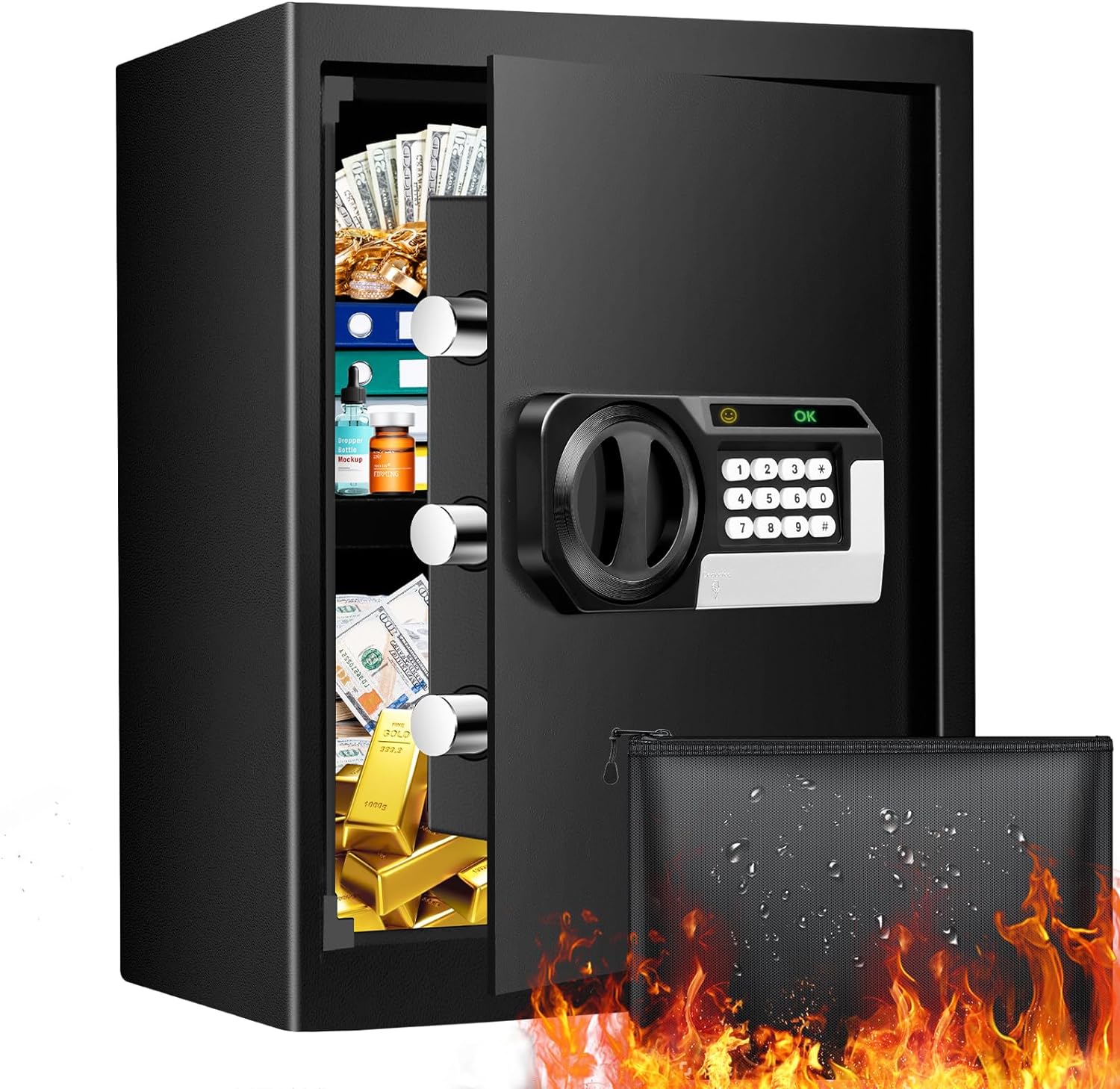 2.0 Cu ft Home Safe Fireproof Waterproof Review - United Systems Of America